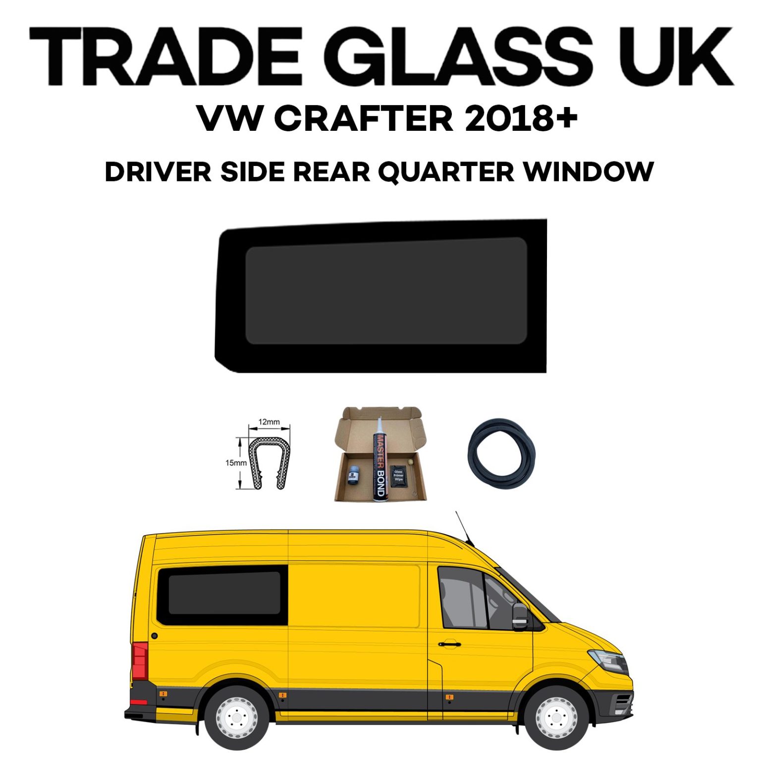 VW Crafter New Shape 2018 Van Windows - Trade Glass UK