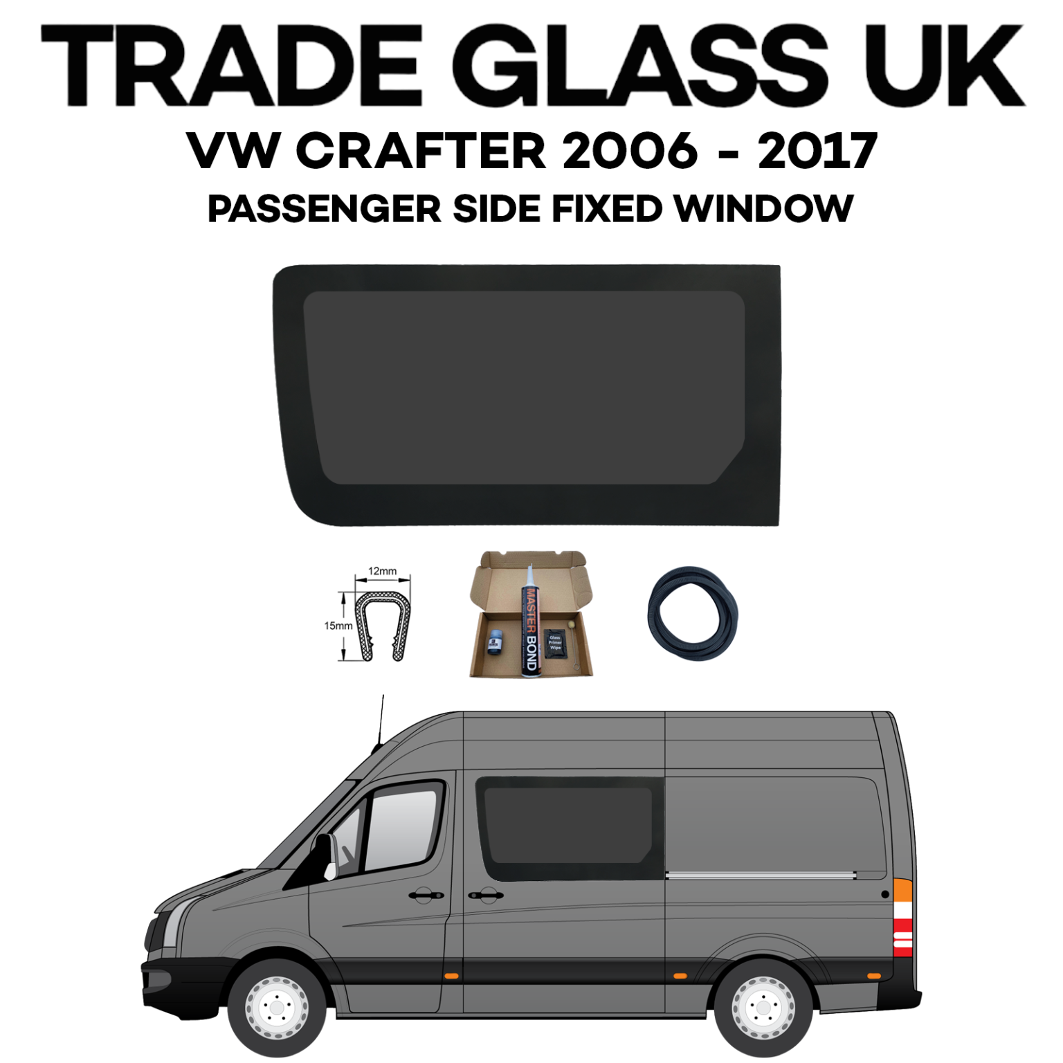 VW Crafter Windows (2006-2017) - Trade Glass UK Van Windows