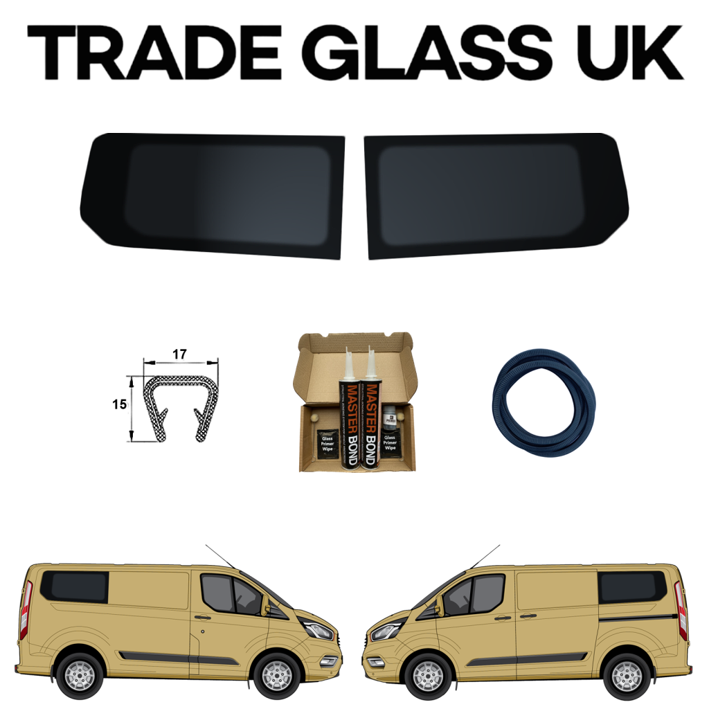 Ford Transit Custom Windows - 2014-2023 LWB Rear Quarter