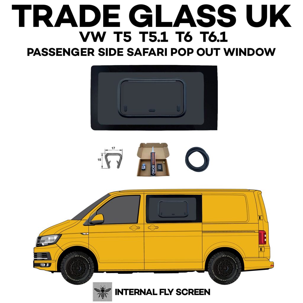 VW T5 and T6 Van Fly Screen Windows - Trade Glass UK