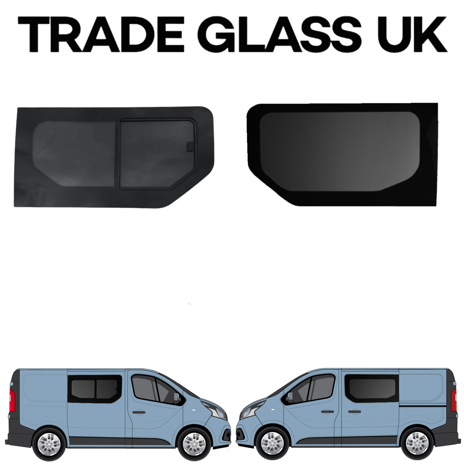 Renault Trafic Driver Sliding Passenger Fixed Windows 2020 + - Trade ...
